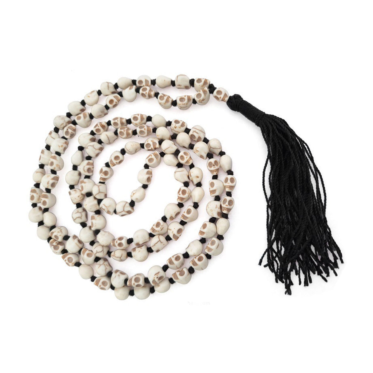 Skull Necklace mala Skull Rosary Bone Mala for Goddess Kali in 54 beads ...